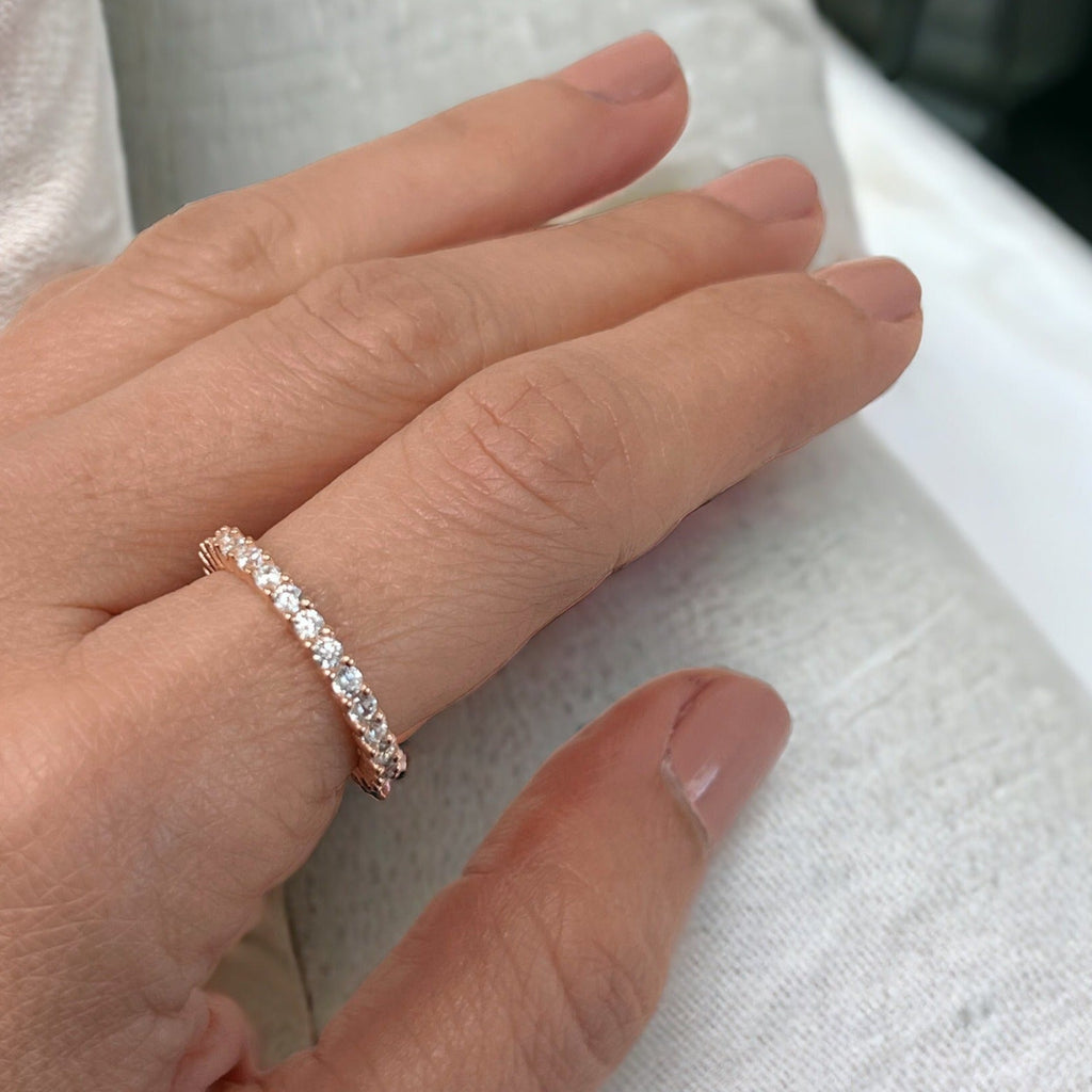 Dainty Cz Rose Gold Ring - Handmade Jewelry by Georgina Nicol ...